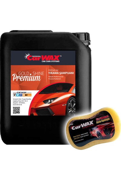 Carwax Premium Yıkama Şampuanı Premium Shampoo 5 kg Uygulama Süngeri Carwax Premium Yıkama Şampuanı Premium Shampoo 5 kg Uygulama Süngeri