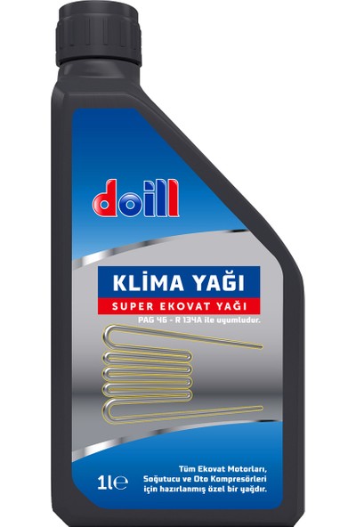 Doill Pag Klima Sistemi Yağı 46 500Ml R134 - Kompresör Yağı - Ekovat Yağı 1 lt Doill Pag Klima Sistemi Yağı 46 500Ml R134 - Kompresör Yağı - Ekovat Yağı 1 lt