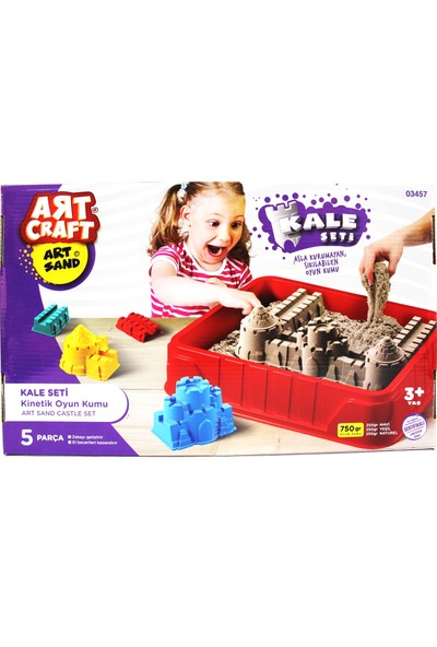 Dede Art Craft Kinetik Kum 750 gr Kale Oyun Seti