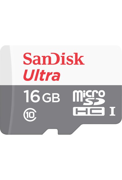 Sandisk Ultra® 16Gb MicroSDHC UHS-I Card 80Mb/S Class10 Hafıza Kartı Sandisk Ultra® 16Gb MicroSDHC UHS-I Card 80Mb/S Class10 Hafıza Kartı
