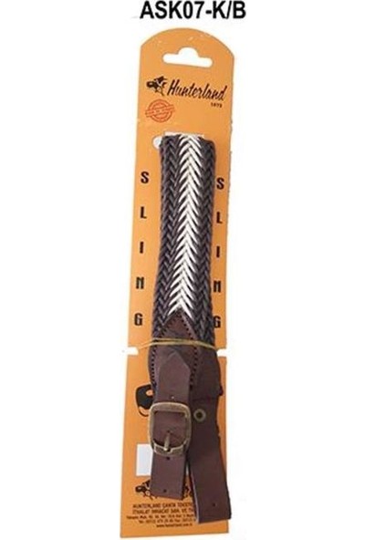 Hunterland ASK07 Renkli Örgü Askı Kayışı Kahverengi/Beyaz Hunterland ASK07 Renkli Örgü Askı Kayışı Kahverengi/Beyaz
