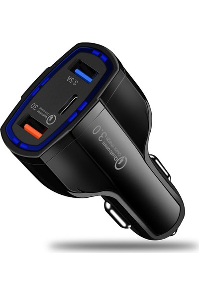 Tonmeister MAKT Qualcomm Araç Şarj Aleti 3.5A TypeC PD Tonmeister MAKT Qualcomm Araç Şarj Aleti 3.5A TypeC PD