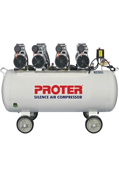 Proter 200 Lt Trifaze Sessiz & Yağsız Hava Kompresörü 4Hp 8Bar 3000W Proter 200 Lt Trifaze Sessiz & Yağsız Hava Kompresörü 4Hp 8Bar 3000W