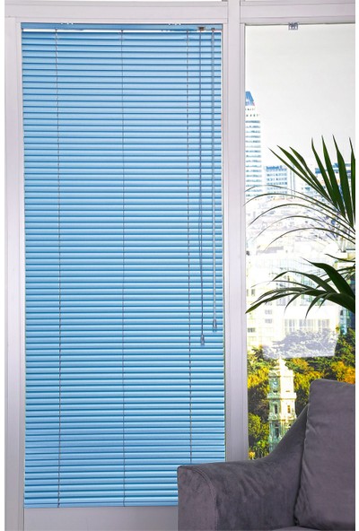 Comforsun 25 Mm Alüminyum Jaluzi Perde Parlak Mavi 60x200 Comforsun 25 Mm Alüminyum Jaluzi Perde Parlak Mavi 60x200