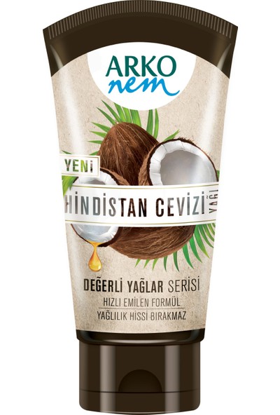 Arko Nem Değerli Yağlar Hindistan Cevizi Yağlı Krem 60 ml Arko Nem Değerli Yağlar Hindistan Cevizi Yağlı Krem 60 ml