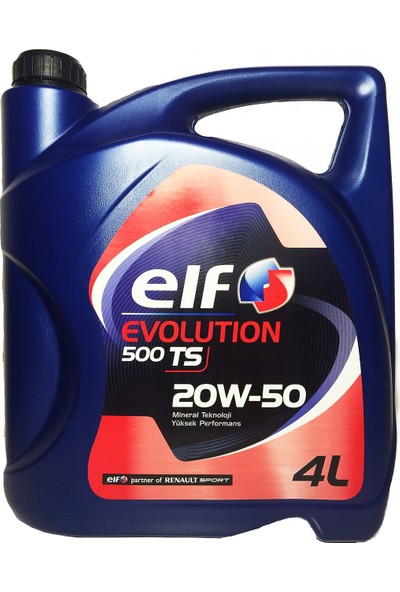 Elf Evolution 500 TS 20W-50 4 Litre Motor Yağı ( Üretim Yılı: 2021 ) Elf Evolution 500 TS 20W-50 4 Litre Motor Yağı ( Üretim Yılı: 2021 )