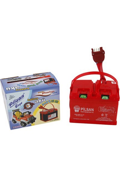 Pilsan 2x6v. Aku Seti 12 (Ah) Kısa Kablo Kırmızı Soketli Pilsan 2x6v. Aku Seti 12 (Ah) Kısa Kablo Kırmızı Soketli