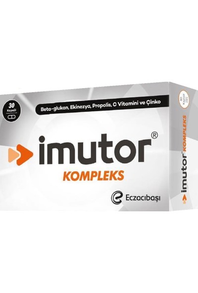 Imutor Kompleks Beta Glukan 30 Kapsül Imutor Kompleks Beta Glukan 30 Kapsül