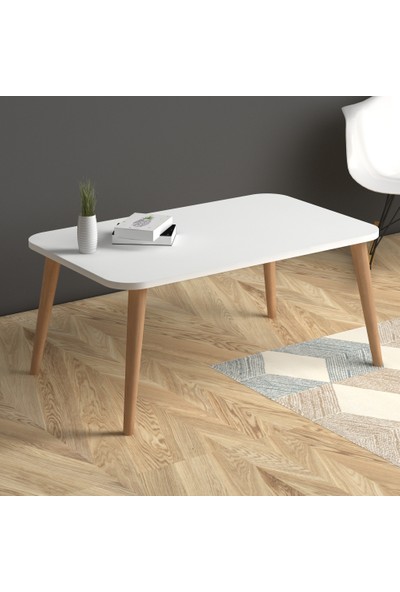 Monte Sehpa Soul Orta Sehpa- Beyaz