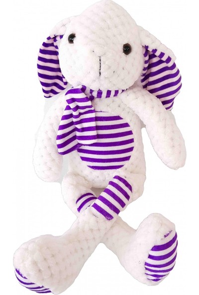 Oyuncak Toyz Sevimli Tavşan Peluş 43 cm Kuzu Peluş Uyku Arkadaşım Mor Oyuncak Toyz Sevimli Tavşan Peluş 43 cm Kuzu Peluş Uyku Arkadaşım Mor