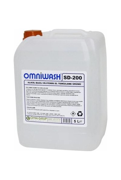 Omniwash El Dezenfektanı 5 Lt Sd200 Omniwash El Dezenfektanı 5 Lt Sd200