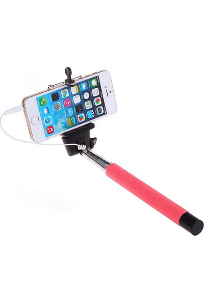 My Style Kablolu Selfie Çubuğu Pembe