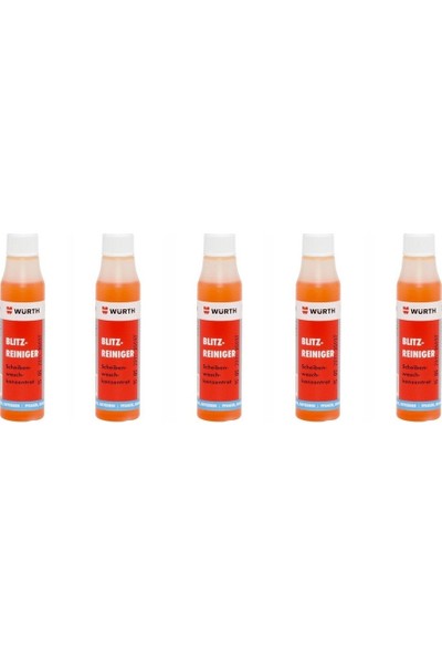 Würth Oto Konsantre Cam Suyu Temizleme Sabunu 32 ml 5'li