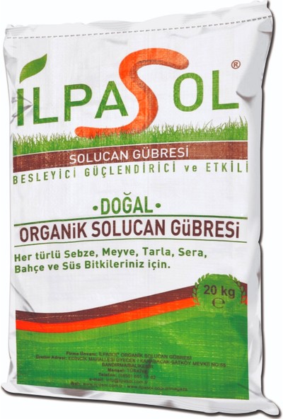 İlpasol Organik Solucan Gübresi 20 kg İlpasol Organik Solucan Gübresi 20 kg