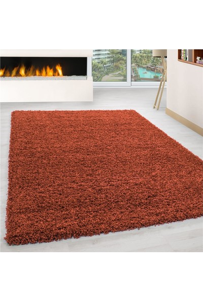 Ayyıldız Halı Shaggy Halı 30 Mm Kiremit Renkli 60X110 Cm