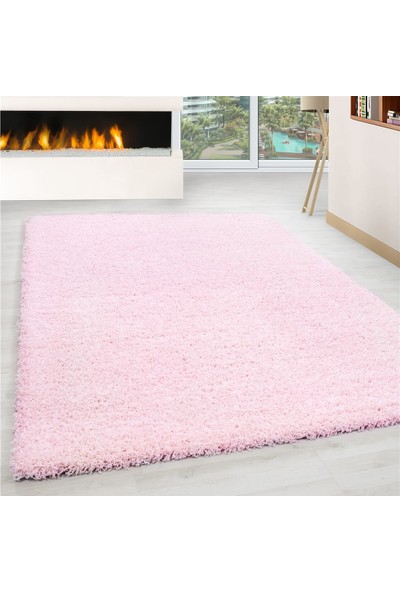 Ayyıldız Halı Shaggy Halı 30 Mm Pembe Renkli 60X110 Cm Ayyıldız Halı Shaggy Halı 30 Mm Pembe Renkli 60X110 Cm