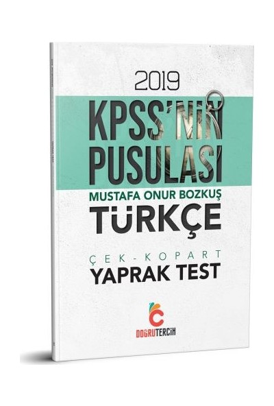Doğru Tercih Yayınları 2019 KPSS'NİN Pusulası Türkçe Çek Kopart Yaprak Test Doğru Tercih Yayınları 2019 KPSS'NİN Pusulası Türkçe Çek Kopart Yaprak Test