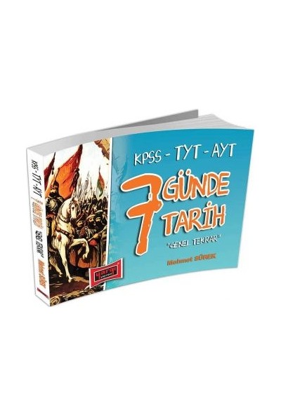 Yargı Yayınevi KPSS-TYT-AYT 7 Günde Tarih Genel Tekrar - Mehmet Sürek