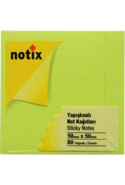 Hopax Neon Yapışışkanlı Not Kağıdı 76*51 100 Yp Yeşil Hopax Neon Yapışışkanlı Not Kağıdı 76*51 100 Yp Yeşil