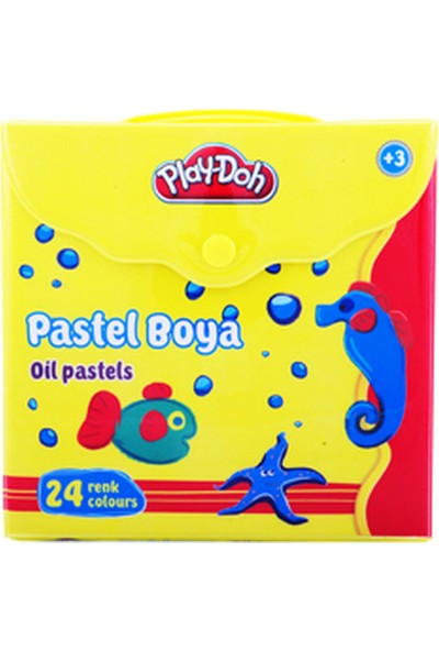 Play-Doh 24 Renk Pastel Boya Plastik Çantalı
