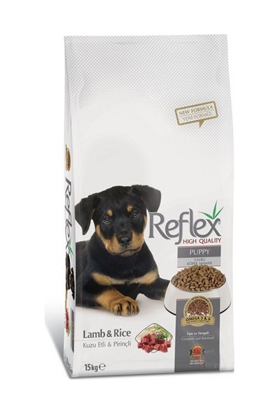 Reflex Puppy Lamp&Rice Kuzu Etli & Pirinçli Yavru Köpek Maması 15 Kg Reflex Puppy Lamp&Rice Kuzu Etli & Pirinçli Yavru Köpek Maması 15 Kg