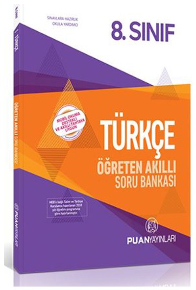Puan 8. Sınıf Türkçe Öğreten Akıllı Soru Bankası