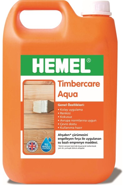 Hemel Timbercare Aqua Emprenye 5 lt - Şeffaf