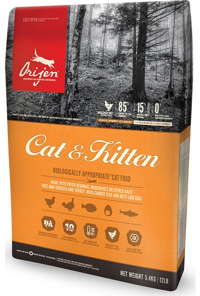 Orıjen Mama Kedi Cat&Kıtten 17kg Orıjen Mama Kedi Cat&Kıtten 17kg