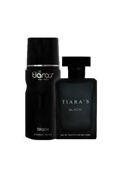 Tiaras Black Edt 100 Ml + 150 Ml Deodorant Tiaras Black Edt 100 Ml + 150 Ml Deodorant