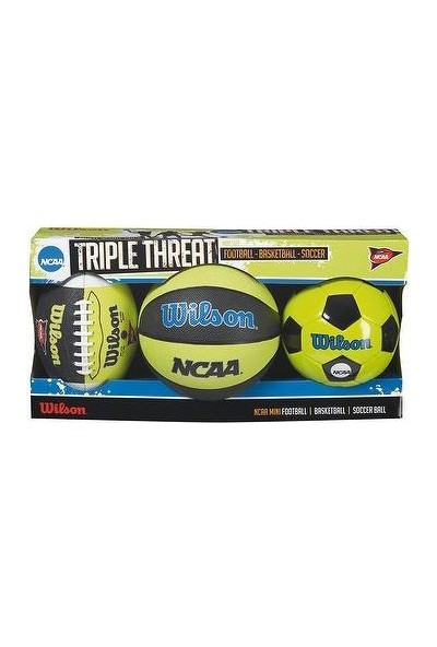 Wilson NCAA 3'lü Top Seti - Triple Threat Kit NGBL (WTX0754ID)
