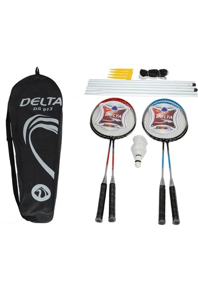 Delta 4 Badminton Raketi 3 Badminton Topu File & Demir Full Set Delta 4 Badminton Raketi 3 Badminton Topu File & Demir Full Set