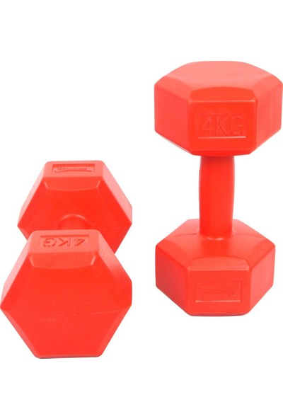 Remax 4 Kg x 2 Adet Köşeli Plastik Dambıl Ağırlık Seti