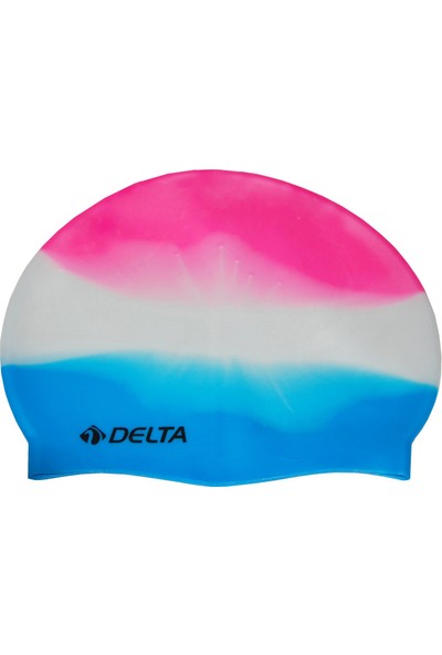 Delta Silikon Bone Yüzücü Havuz Deniz Bonesi (Gökkuşağı Desenli)