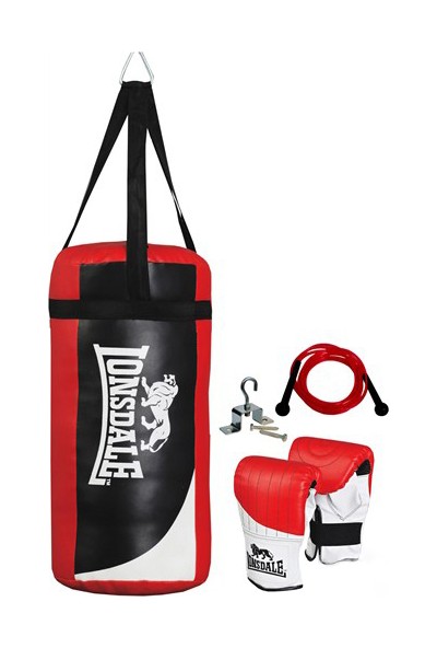 Lonsdale Çocuk Set (Box Torbası (60 cm)+ Eldiven (S/M) +Atlama İpi (3686) Lonsdale Çocuk Set (Box Torbası (60 cm)+ Eldiven (S/M) +Atlama İpi (3686)