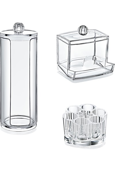 Minik Home 3'Lü Makyaj Organizer Seti Minik Home 3'Lü Makyaj Organizer Seti