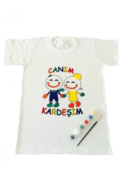Joy Toys Canım Kardeşim Desenli Tişört Boyama Seti 10 - 11 Yaş