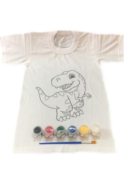Joy Toys Dinazor Desenli Tişört Boyama Seti 6 - 7 Yaş
