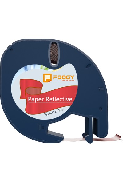 Foogy Dymo LT Muadili Kağıt Şerit Etiket Reflective Foogy Dymo LT Muadili Kağıt Şerit Etiket Reflective