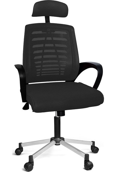 Türksit Karizma File Müdür Koltuk Krom Ayak Siyah-Siyah Türksit Karizma File Müdür Koltuk Krom Ayak Siyah-Siyah