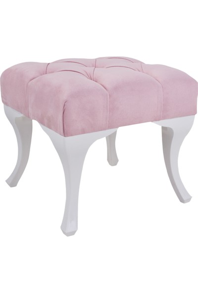 Mobil Deco Kapitoneli Puf 45x45 - Pembe