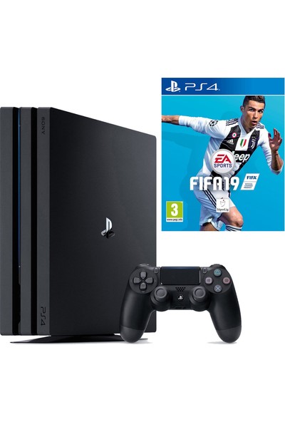 Sony Playstation 4 Pro 1 TB Oyun Konsol - Türkçe Menü (CUH-7216B) + Fifa 19 Oyunu Sony Playstation 4 Pro 1 TB Oyun Konsol - Türkçe Menü (CUH-7216B) + Fifa 19 Oyunu