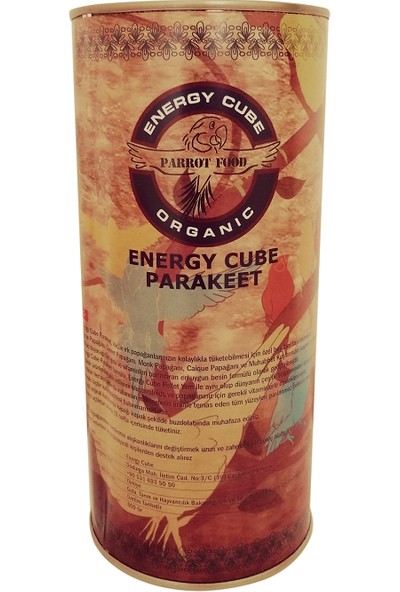 Energy Cube Parakeet Sultan, Monk, Konur ve Muhabbet Kuşu Yemi 800 gr Energy Cube Parakeet Sultan, Monk, Konur ve Muhabbet Kuşu Yemi 800 gr