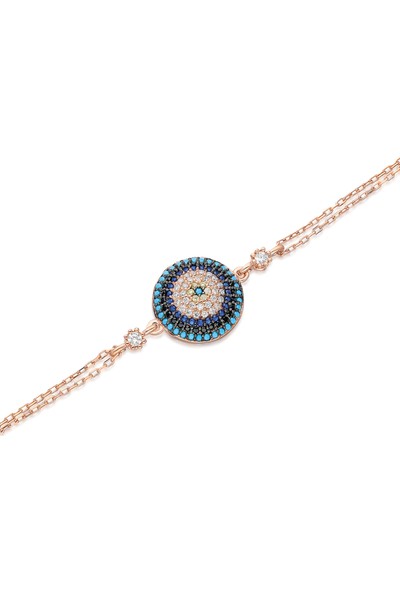 Chewel Chwllgmsblk0129 Nazar Boncuğu Gümüş Bileklik