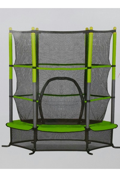 Leyaton Fileli Çocuk Trambolini 140 x 180 Cm Büyük Boy Yeşil Leyaton Fileli Çocuk Trambolini 140 x 180 Cm Büyük Boy Yeşil