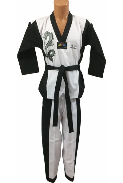 Pitbull Premium Siyah Yaka Taekwondo Elbisesi