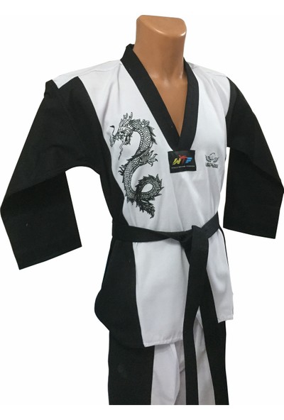 Pitbull Premium Siyah Yaka Taekwondo Elbisesi