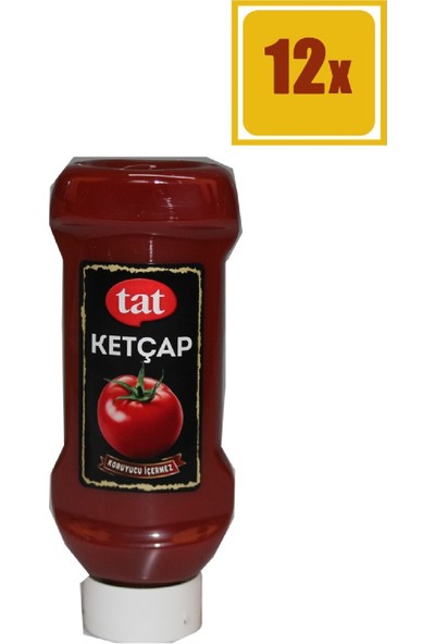 Tat Büfe Tipi Ketçap 650 gr 12'li Set Tat Büfe Tipi Ketçap 650 gr 12'li Set