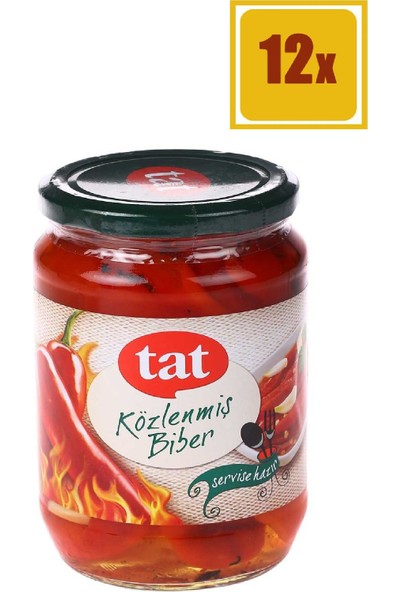 Tat Közlenmiş Biber 670 gr 12'li Set
