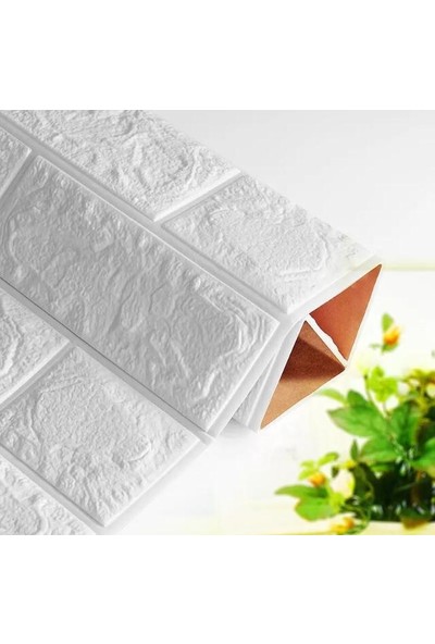 Renkli Duvarlar Kendinden Yapışkanlı Sünger Beyaz Tuğla Duvar Paneli 70x77 cm 6 Adet Renkli Duvarlar Kendinden Yapışkanlı Sünger Beyaz Tuğla Duvar Paneli 70x77 cm 6 Adet