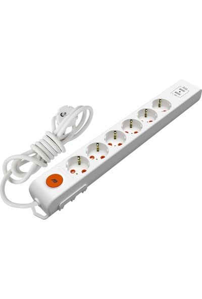 Mutlusan Ri-Tech 6'lı Usb Anahtarlı Topraklı Grup Priz Çocuk Korumalı 2 m Kablolu Mutlusan Ri-Tech 6'lı Usb Anahtarlı Topraklı Grup Priz Çocuk Korumalı 2 m Kablolu